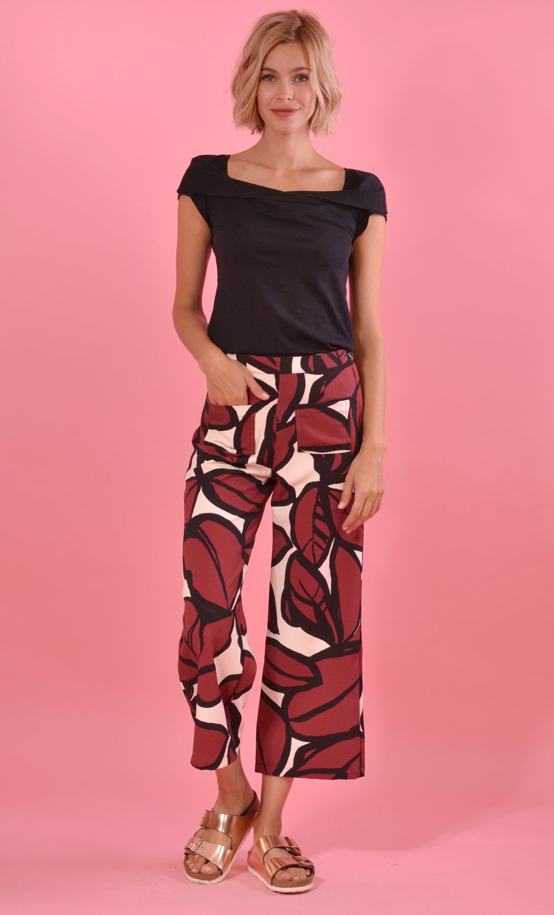 Le pantalon Gus en imprimé Trees - Anne Elisabeth Paris